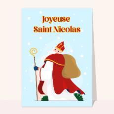 Carte saint nicolas dès 1€ - Envoi rapide - Impression qualité