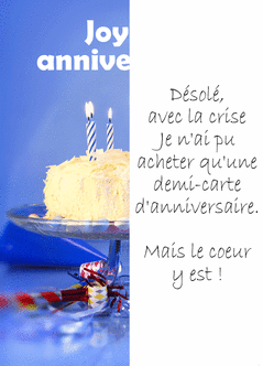 Carte Rebus Joyeux Anniversaire : Envoyer une vraie Carte Anniversaire ...