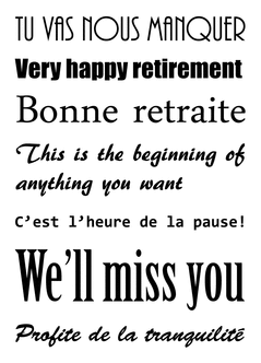 Modèle de texte départ en retraite Gratuit : Message départ en retraite ...